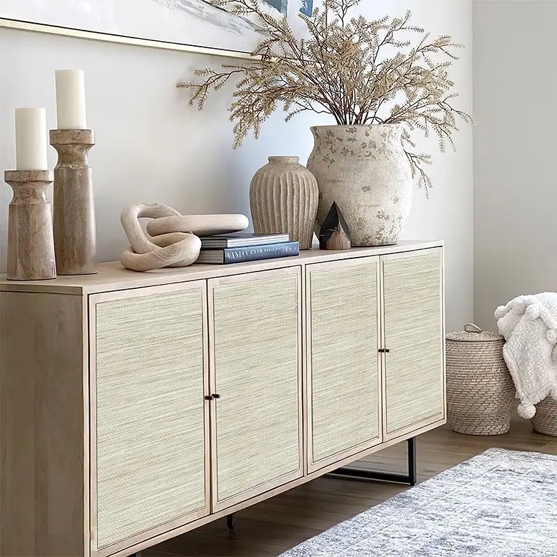 Rattan-Self-adhesive-Furniture-Renovation-Sticker-Vinyl-Linen-Texture ...