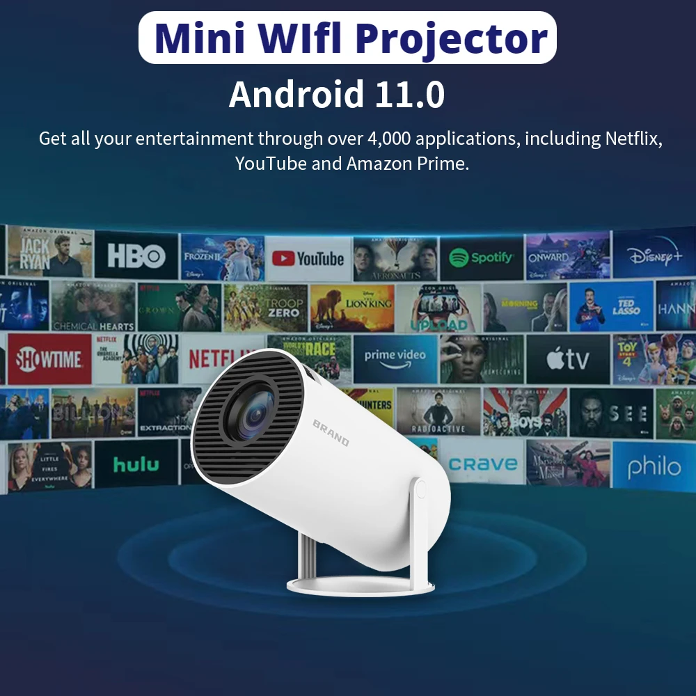 HY300-Projector-MINI-Portable-WIFI-Projector-TV-Home-Theater-Cinema ...