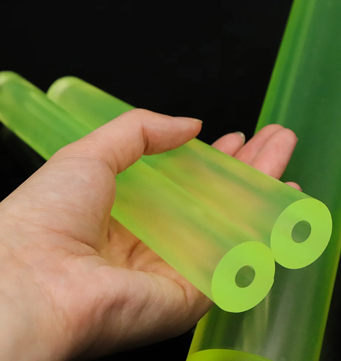 1Pcs-ID-6-8-10mm-Hollow-PU-Polyurethane-Round-Bar-Length-500mm-Elastic ...