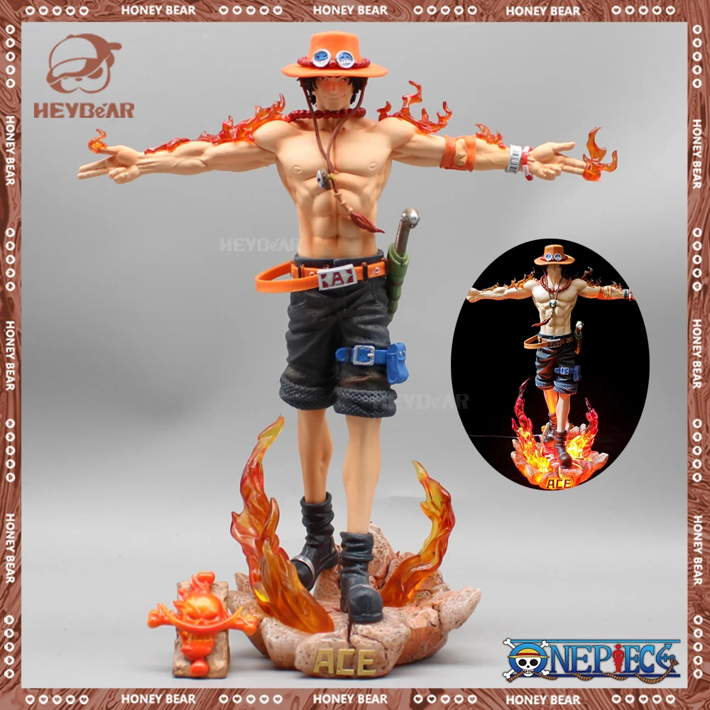 One-Piece-Anime-Figures-Portgas-D-Ace-Action-Figures-Estatueta-Gk-PVC ...