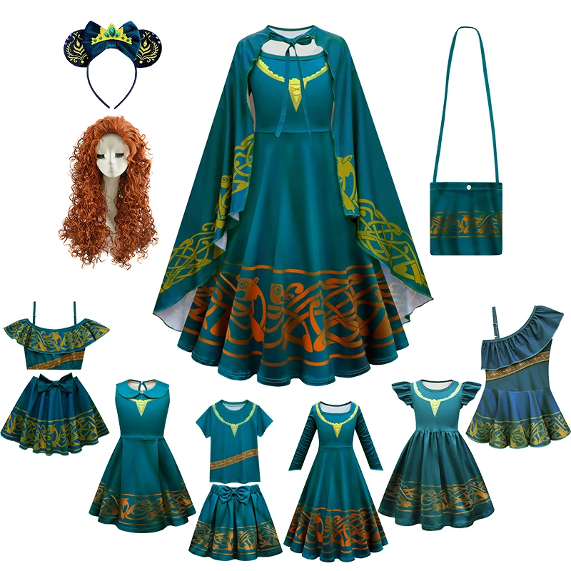Halloween-Brave-Girls-Merida-Princess-Dress-for-2-10-Age-Christmas ...
