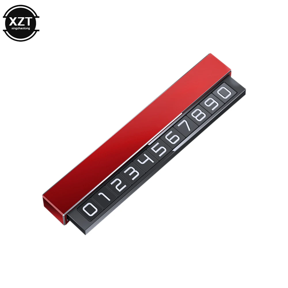 Fashion 1PCS Car Styling Stickers Temporary Parking Card Phone Number ...