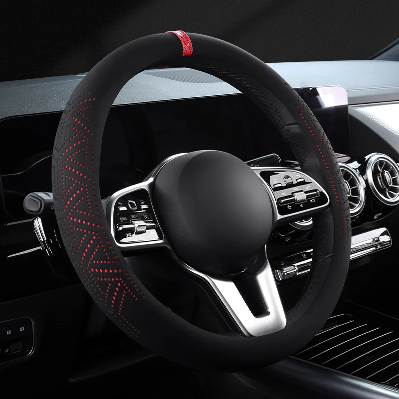 PKQ-High-end-Suede-Steering-Wheel-Cover-for-14-5-15-inch-Steering-Wheel ...