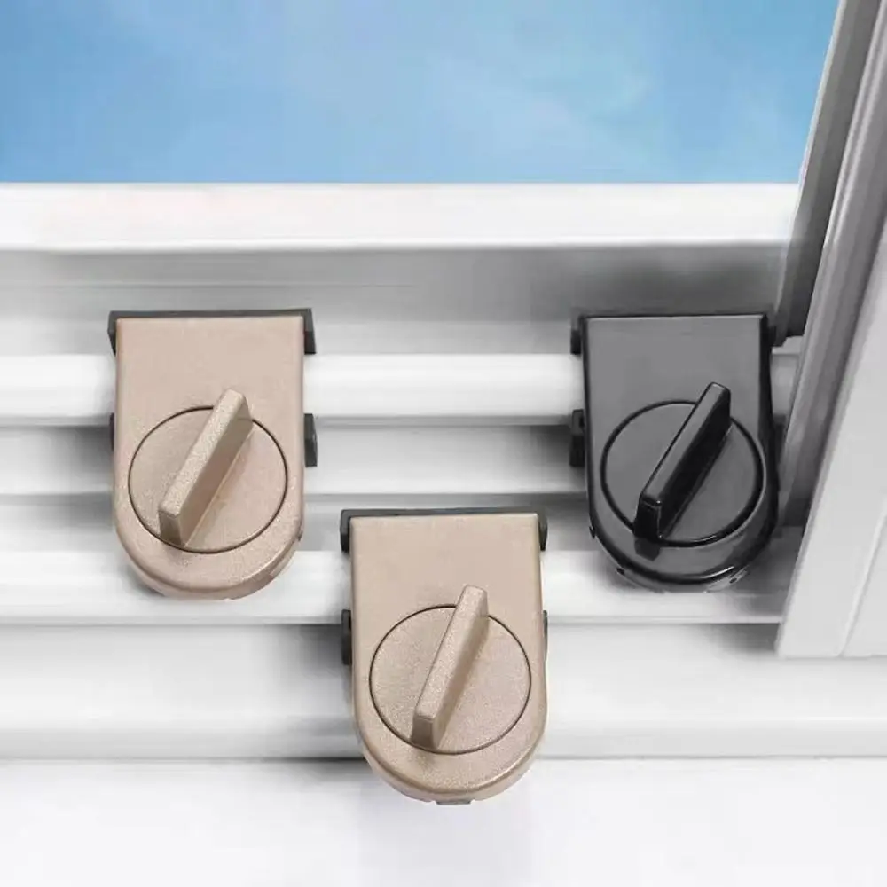 New-Adjustable-Sliding-Window-Locks-Metal-Window-Limiter-Safety-Lock ...