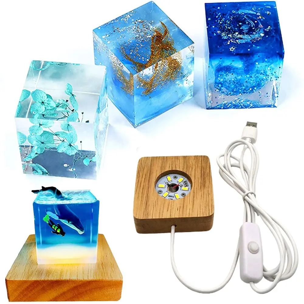 Resin-LED-Lights-Display-Base-Wooden-Lighted-Base-Stand-for-Laser ...