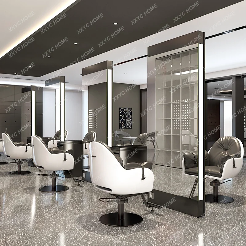 Hair-Salon-Dressing-Table-for-Hair-Salon-Single-Sided-Floor-Mirror ...