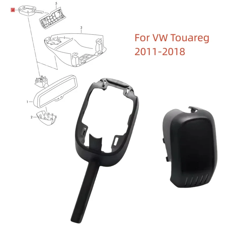 Car-Interior-Rearview-Mirror-Base-Cover-Plate-Trim-For-VW-Touareg-7P ...