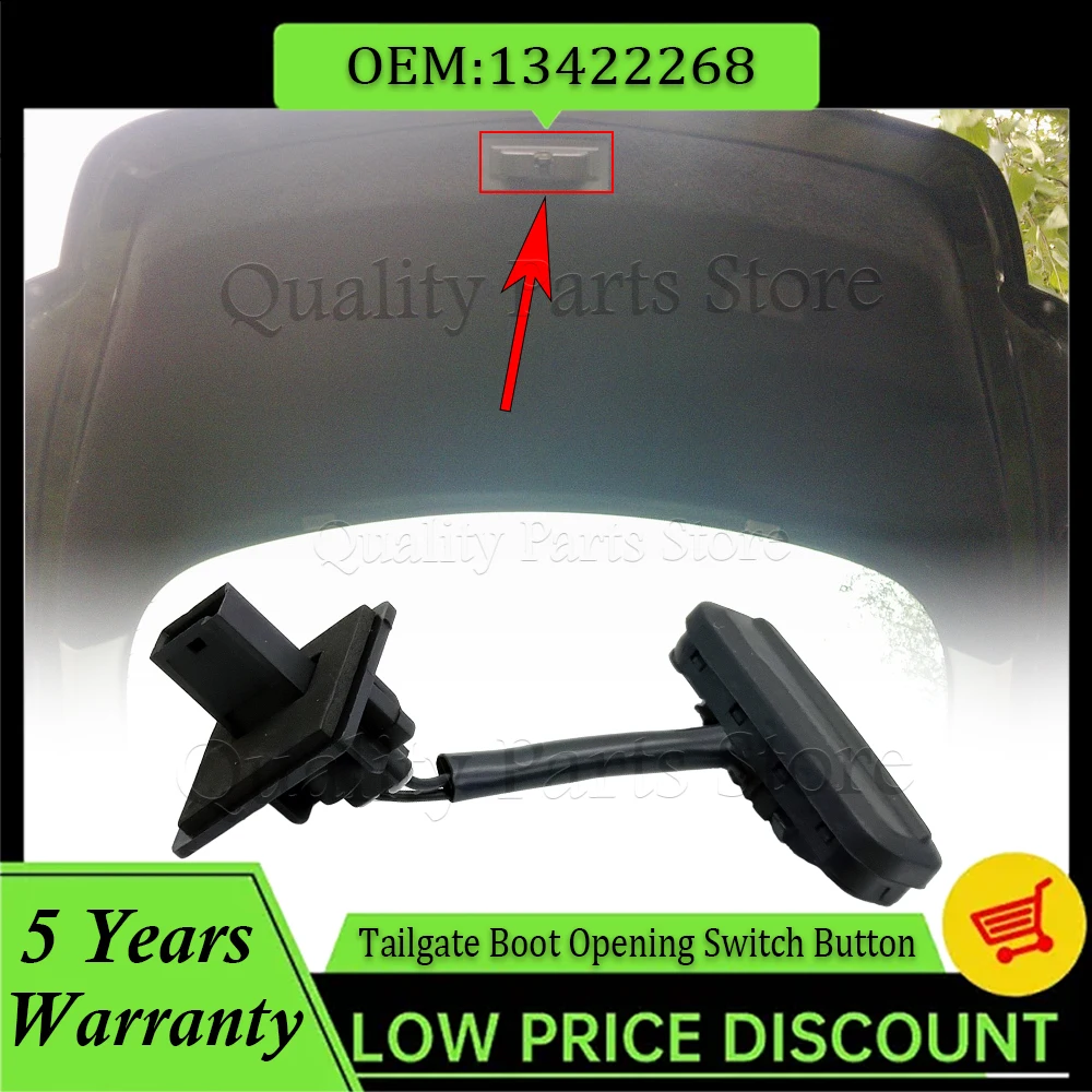 For Vauxhall Opel Insignia Buick Regal Tailgate Boot Opener Button ...