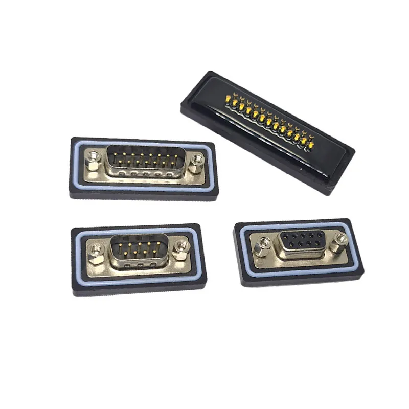 DB9 DB15 D-SUB Connector 9Pin 15Pin Waterproof Connector IP68 RS232 485 ...