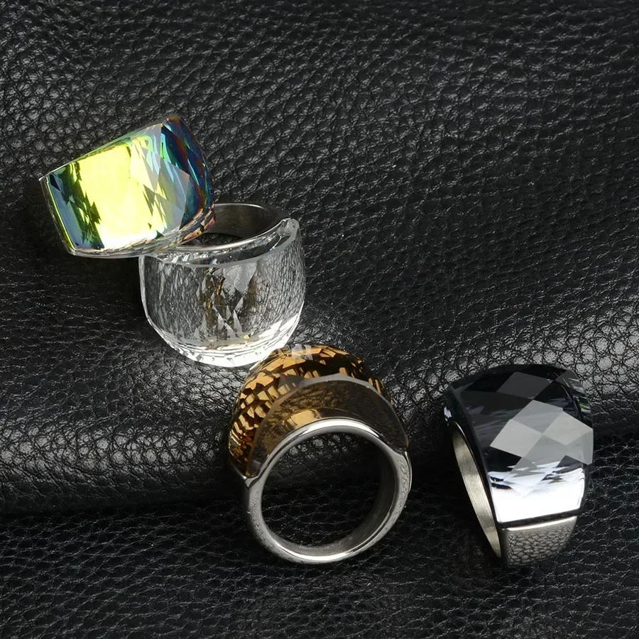 Multicolor-Crystal-Ring-Luxury-Brand-Rings-for-Couples-Girls-Stainless ...