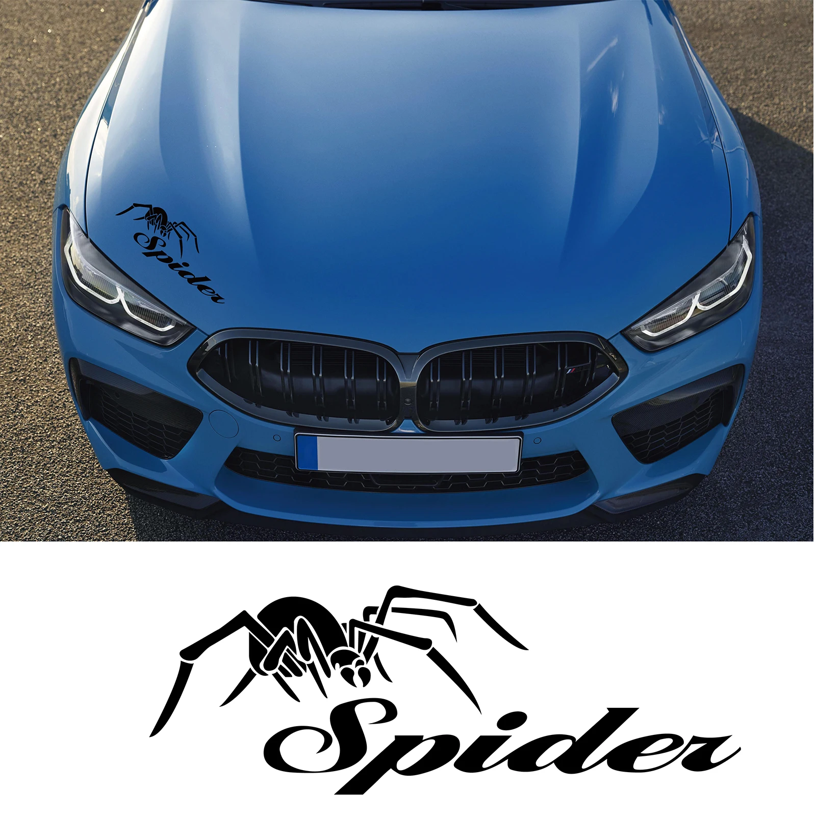 Spider-Modeling-Cars-Stickers-PVC-Fashion-Auto-Body-Window-Decoration ...