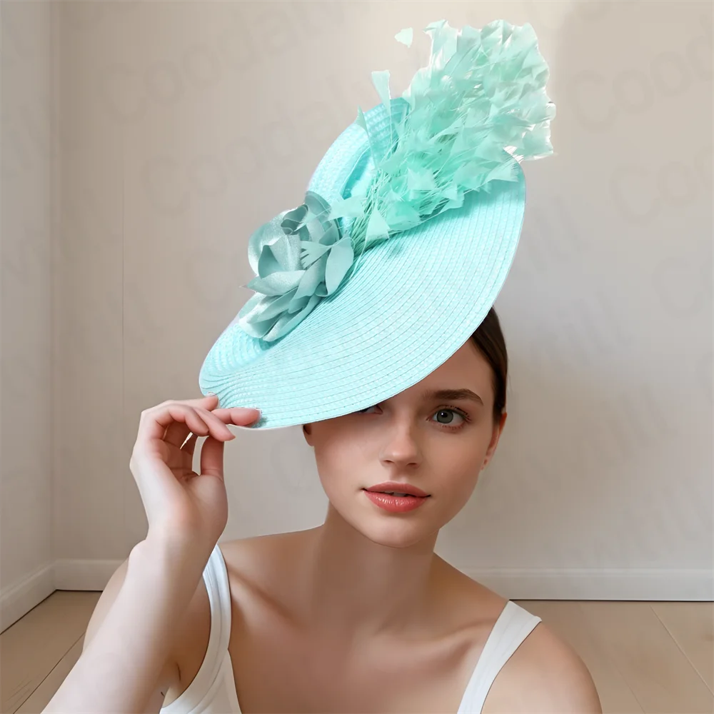 Women Fascinator Hat Hair Accessories Ladies Headband Bridal Hair Clip ...