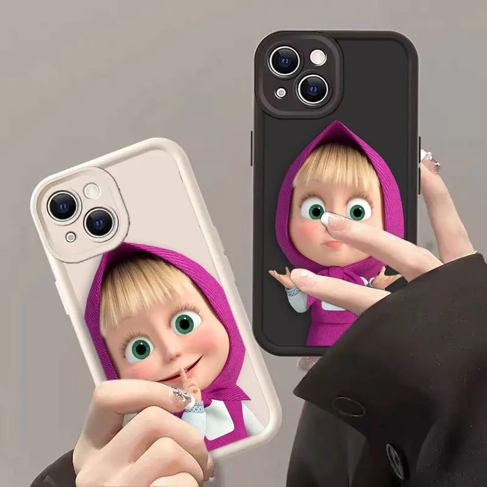 Cartoon-M-Masha-And-B-Bear-Phone-Case-For-Realme-C21Y-C30-C31-C33-C35 ...