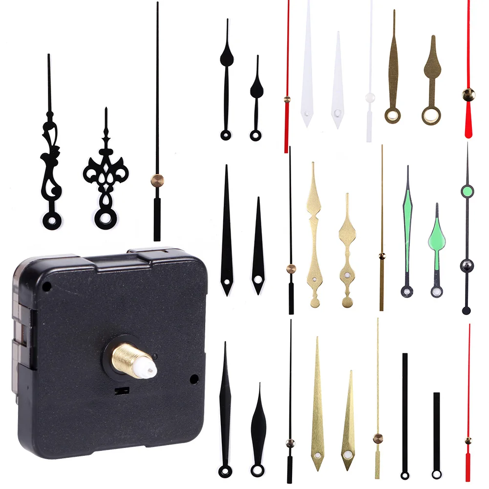 Clock Mechanism Silent Quartz Movement Machine Wall Hands Pointer Set ...