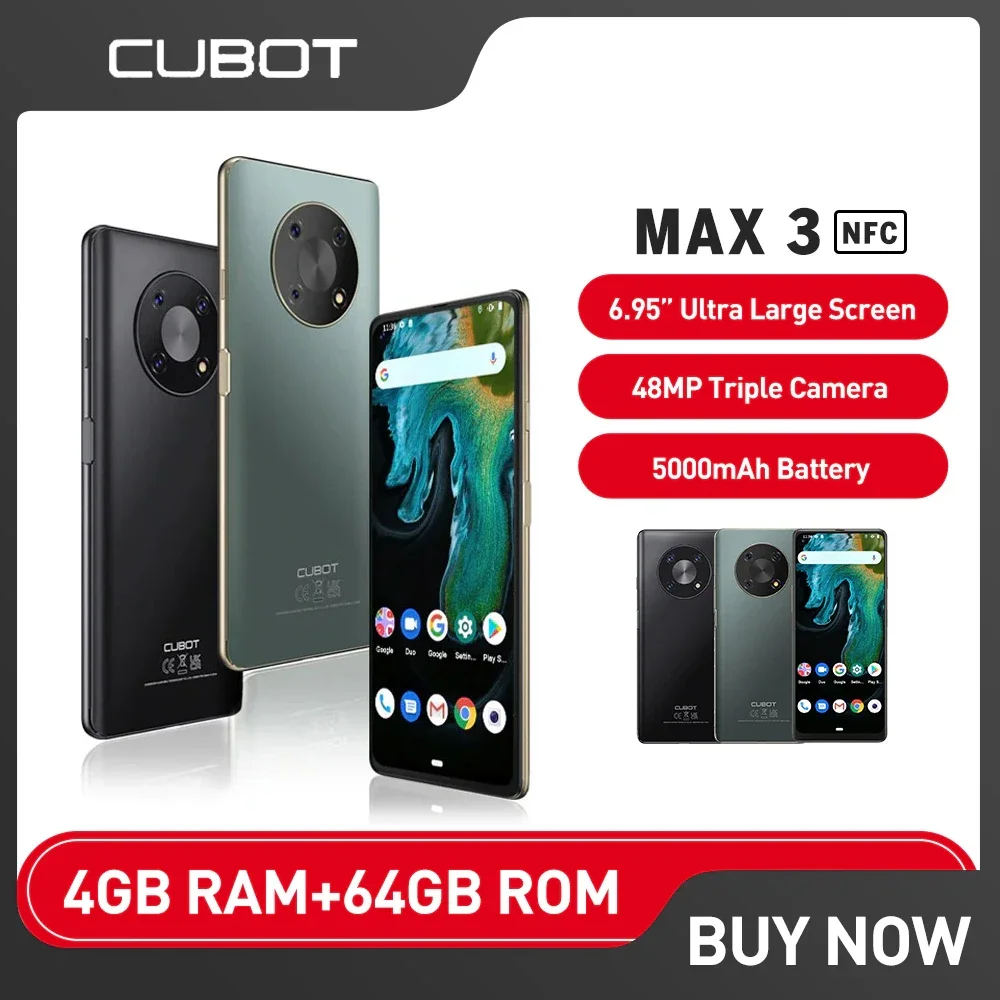 Cubot-MAX-3-Ultra-Smartphone-Android-11-6-95-Polegada-4GB-64GB-48MP ...