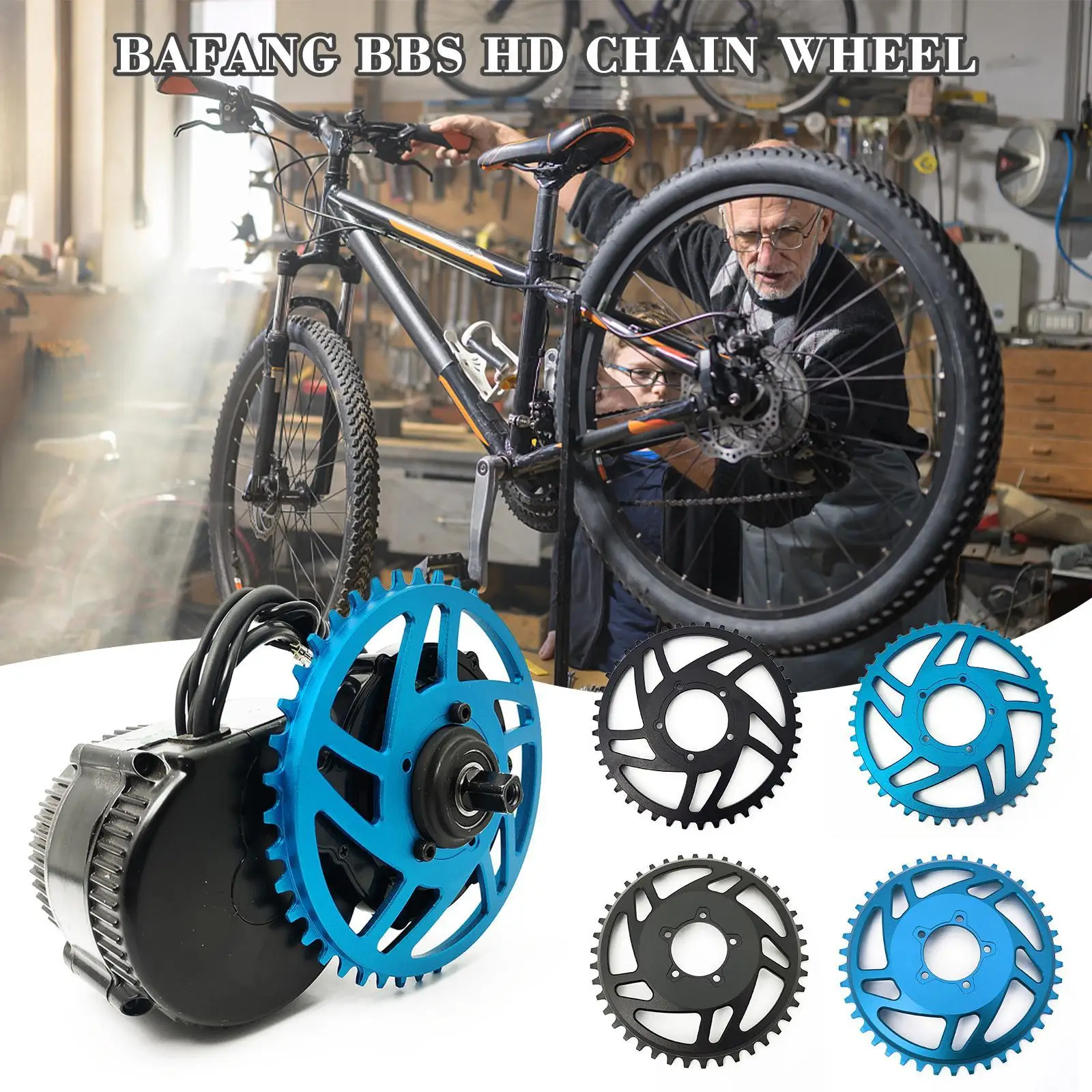New BAFANG BBSHD 42T Chain Wheel Integral for BBS03 BBSHD Motor ...