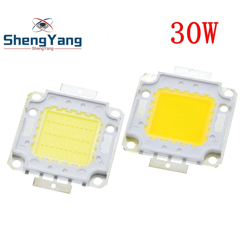 10PCS/LOT LED 30W Integrated High Power Lamp Bead White/Warm white900mA ...