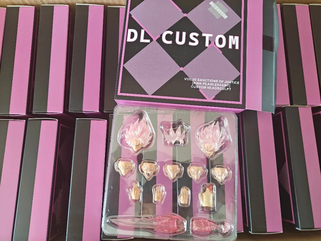 Hot Sale DL Custom Super Saiyan Rose Goku Black Zamasu Set Pink SHF ...