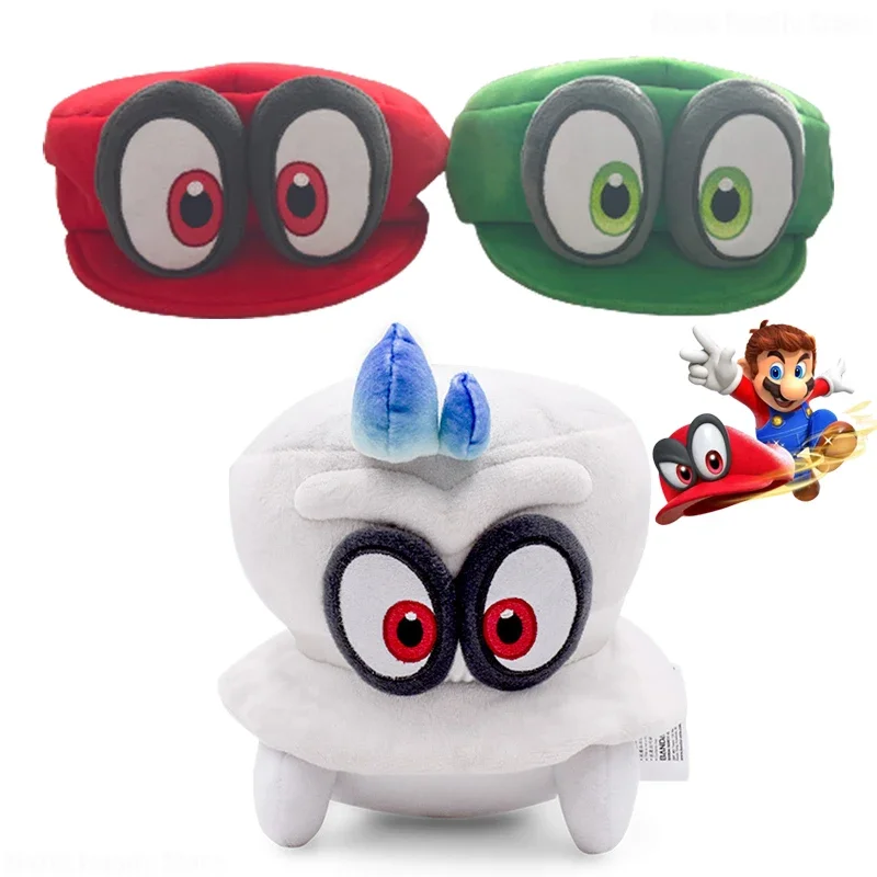 Super Mario Bros Plush Hat Anime Cartoon Cosplay Props Halloween ...