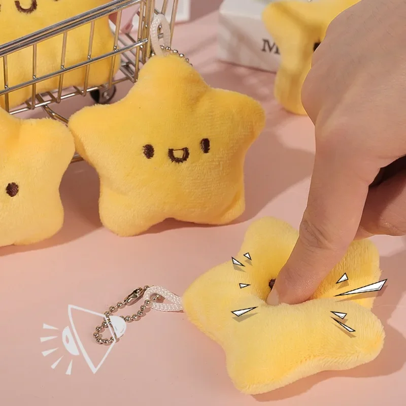 Cute-Stars-Plush-Toy-Keychain-Girls-Fluffy-Soft-Cute-Backpack-Bag ...