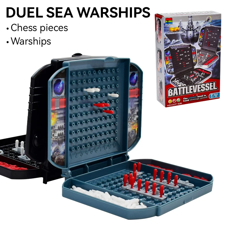Two-player-table-game-children-interesting-warship-sea-ship-board-game ...