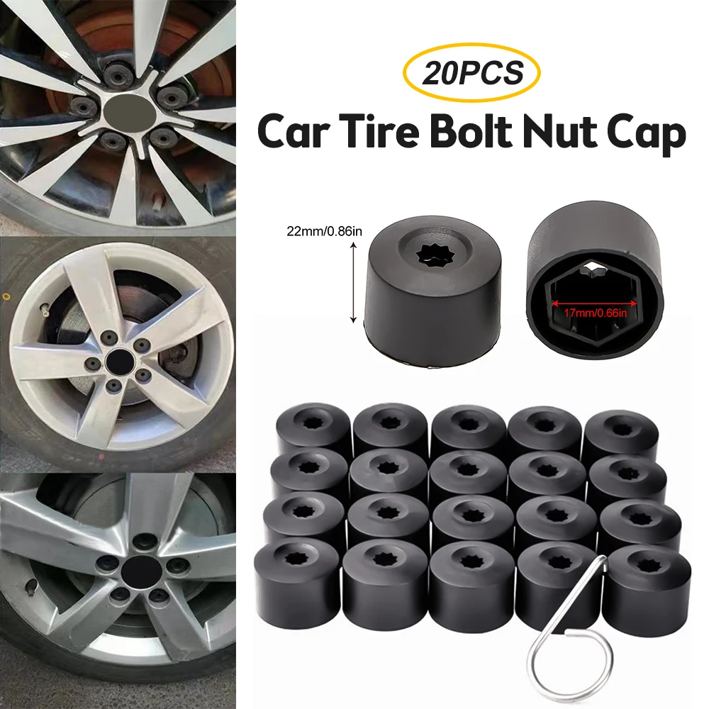 20PCS-Car-Tire-Bolt-Nut-Cap-Plastic-Hub-Cap-for-VW-Jetta-Golf-MK5 ...