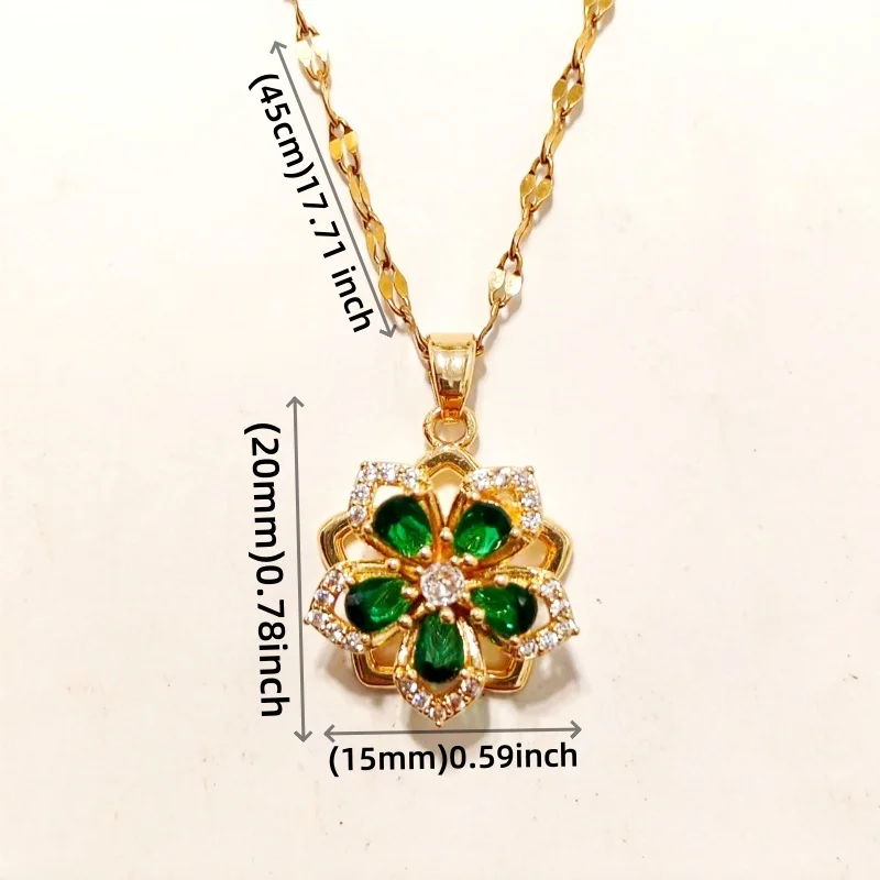 Jacaranda-Colar-com-pingente-de-zirc-nia-c-bica-cintilante-moinho-com ...