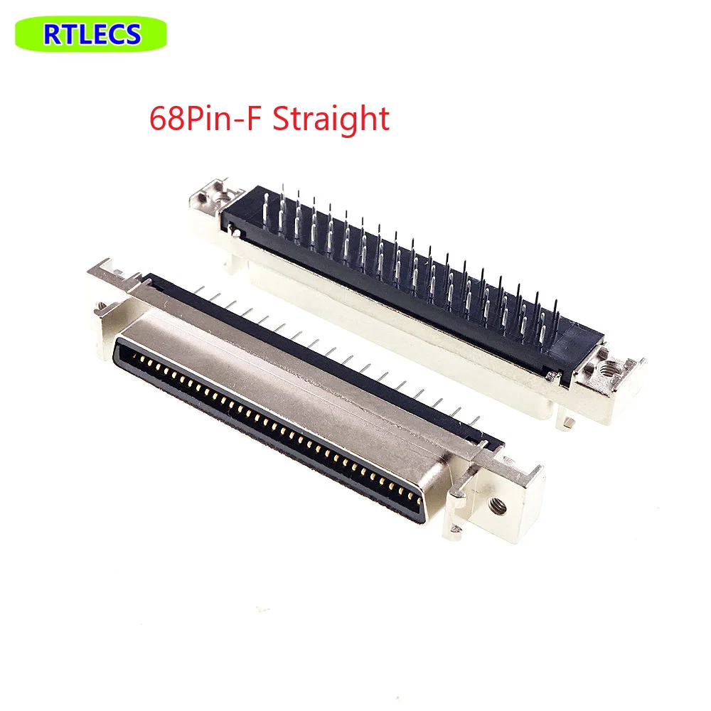 5pcs Scsi Connector Hpcn Type Receptacles Header 50 Position Straight ...