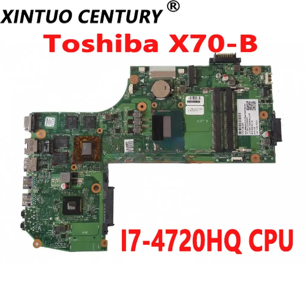 V000359130 placa-mãe para toshiba X70-B portátil placa-mãe com I7-4720HQ cpu ddr3l 100% trabalho ...