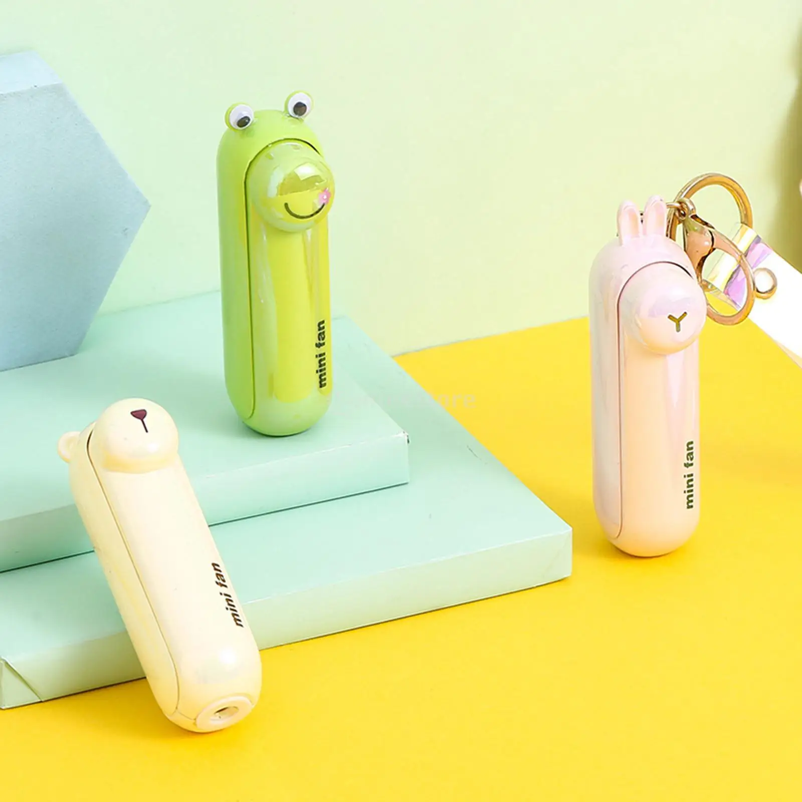 Portable-Fan-Mini-Handheld-Keychain-Fan-USB-Recharge-Hand-Held-Small ...