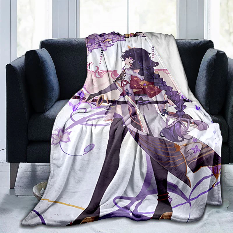 Cartoon-Genshin-Impact-Printed-Blanket-Flannel-Warmth-Soft-Plush-Sofa ...