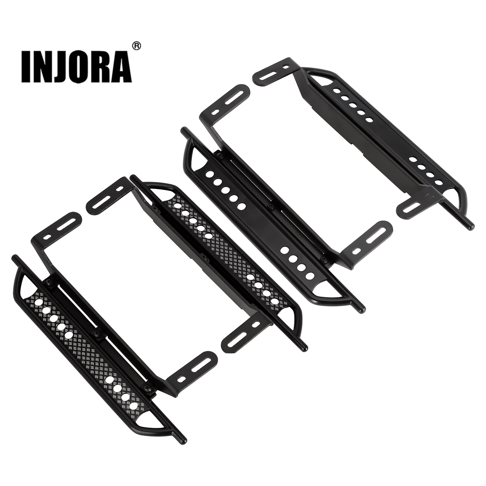 INJORA Metal Pedal Rock Sliders Upgrade for 1/10 RC Crawler Car TRX 4 ...