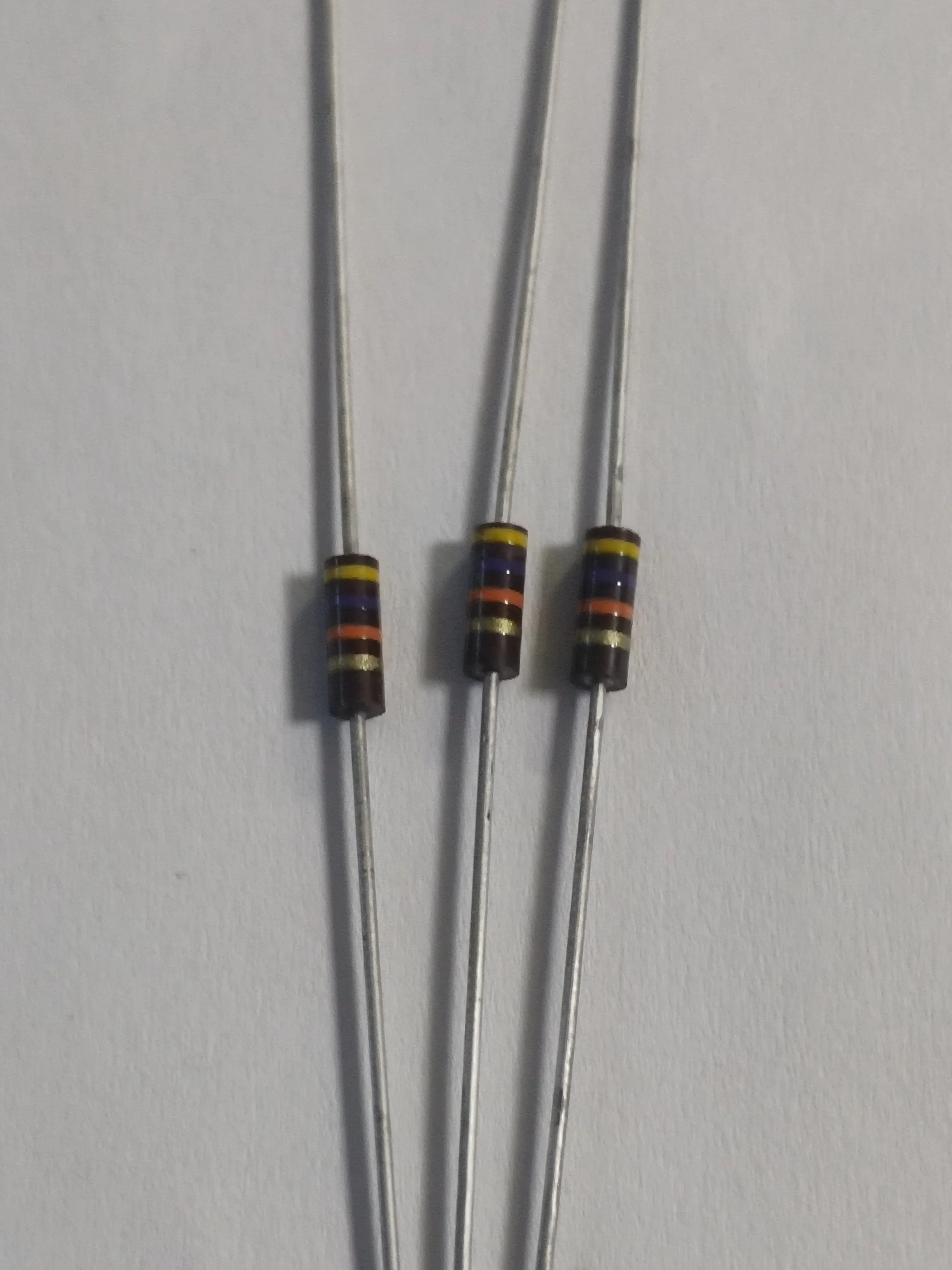 Carbon-core-non-inductance-resistor-0-25W-47K-color-ring-carbon-core ...