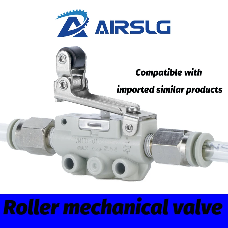 Pneumatic-roller-switch-two-position-two-way-three-way-mechanical-valve-manual-valve-VM131-01 ...