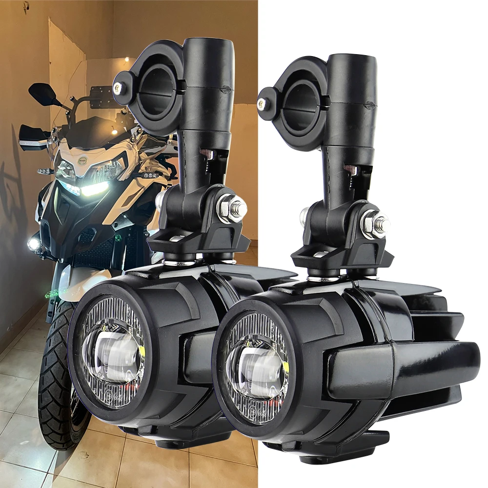 Auxiliary-Lights-LED-Spot-Driving-Fog-Lights-for-R1200GS-F800GS-K1600-Universal-Motorcycle-40W ...