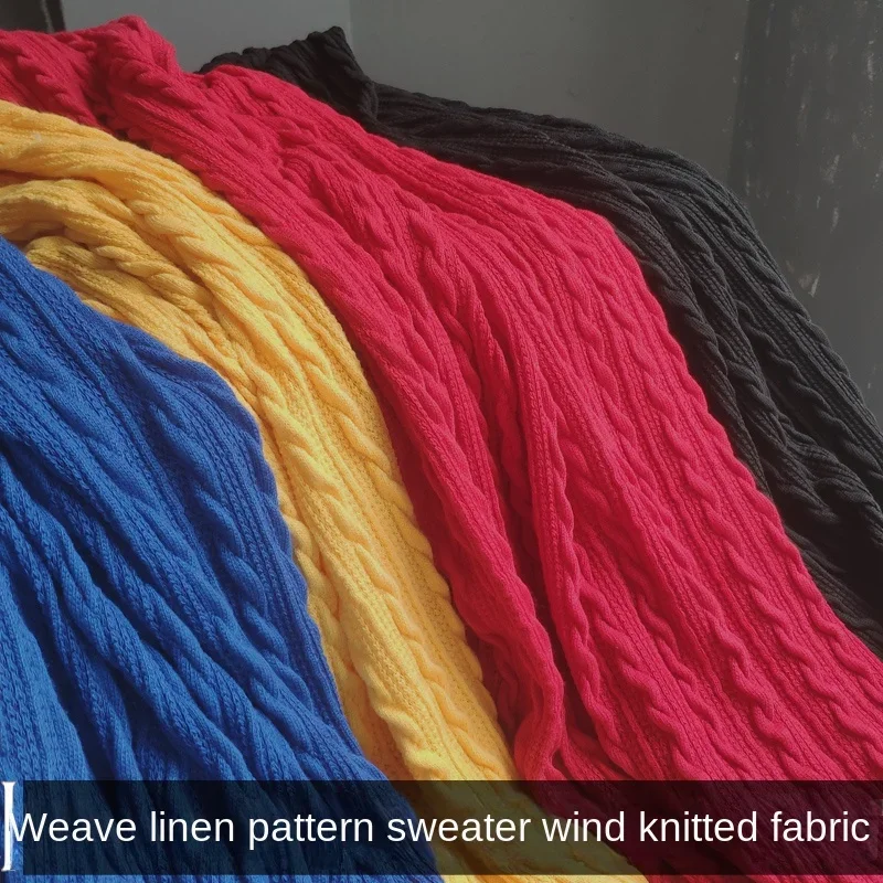 Blended-Fabric-Coarse-Knitted-Sweater-Style-DIY-Design-Creativity-Cloth ...