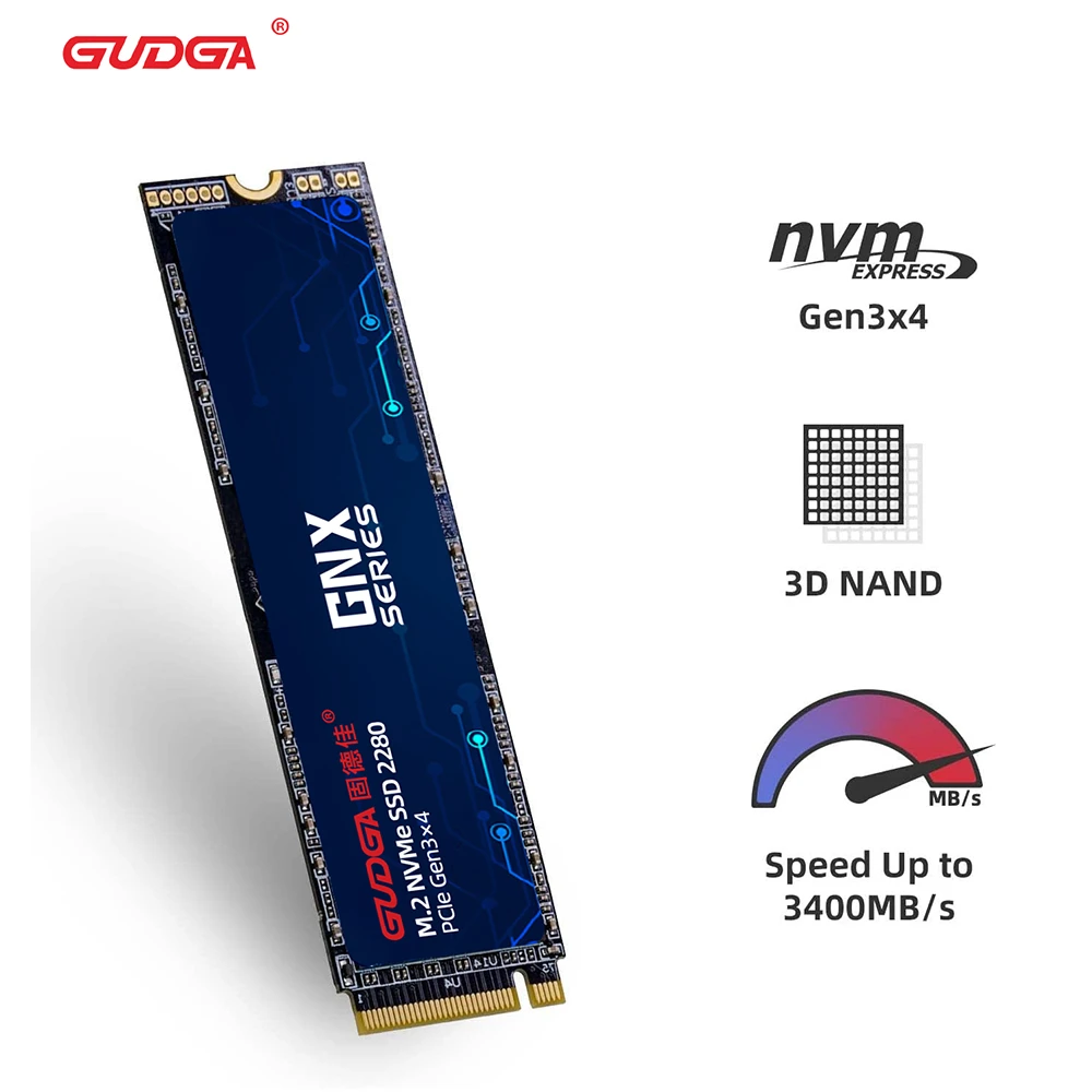 Gudga Ssd Nvme M2 Pcie 3.0 128g 256g 512g 1tb Hard Drive Disk M.2 Mvme Internal Solid State Ssd ...