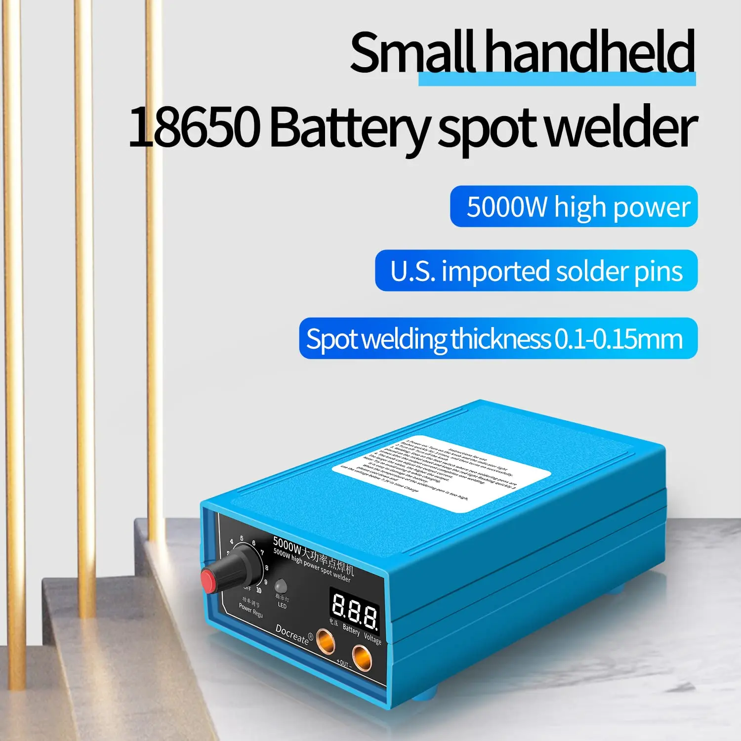 Handheld-Spot-Welder-DIY-KIT-High-Power-5000W-Portable-Spot-Welding ...