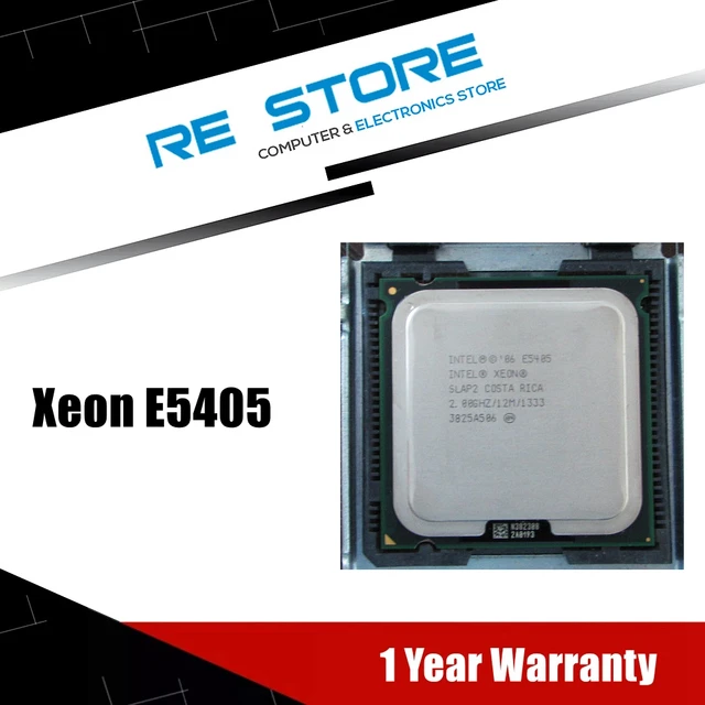 Used Intel Xeon E5405 Quad Core CPU 2.0GHz 12MB SLAP2 and SLBBP Processor Works on LGA 775 ...