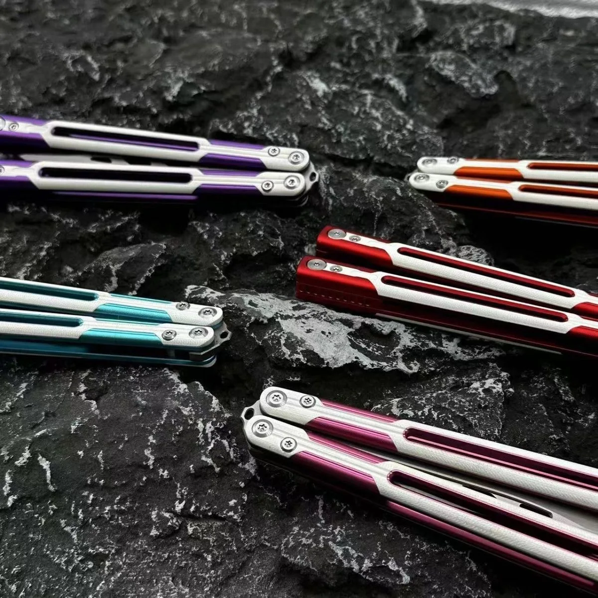 WZM-cuchillo-de-mariposa-clon-Cygnus-Balisong-LDY-hoja-de-borde-falso ...