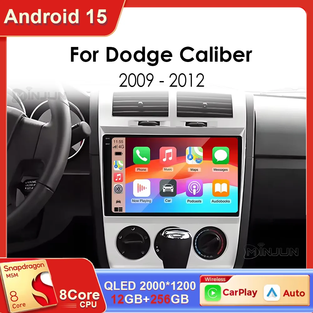 For Dodge Caliber 2007 - 2010 Android 15 Car Radio Multimedia ...