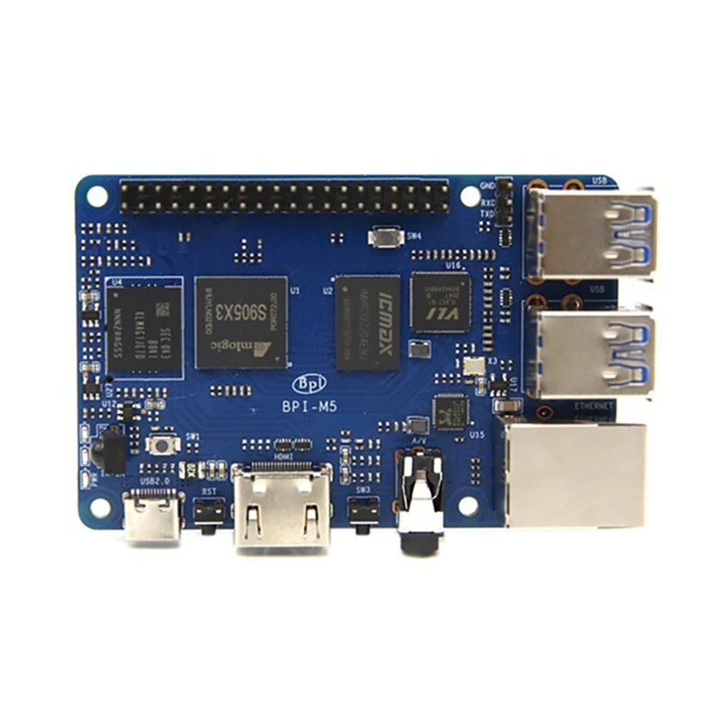 Placa de desenvolvimento de código aberto para banana pi bpi m5 amlogic s905x3 quad core placa ...