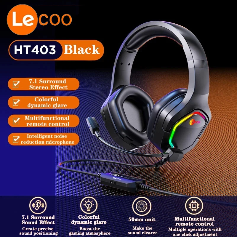 Lecoo-HT403-Wire-Gaming-Headsets-Cool-Headworn-Gaming-Headphones-Noise ...