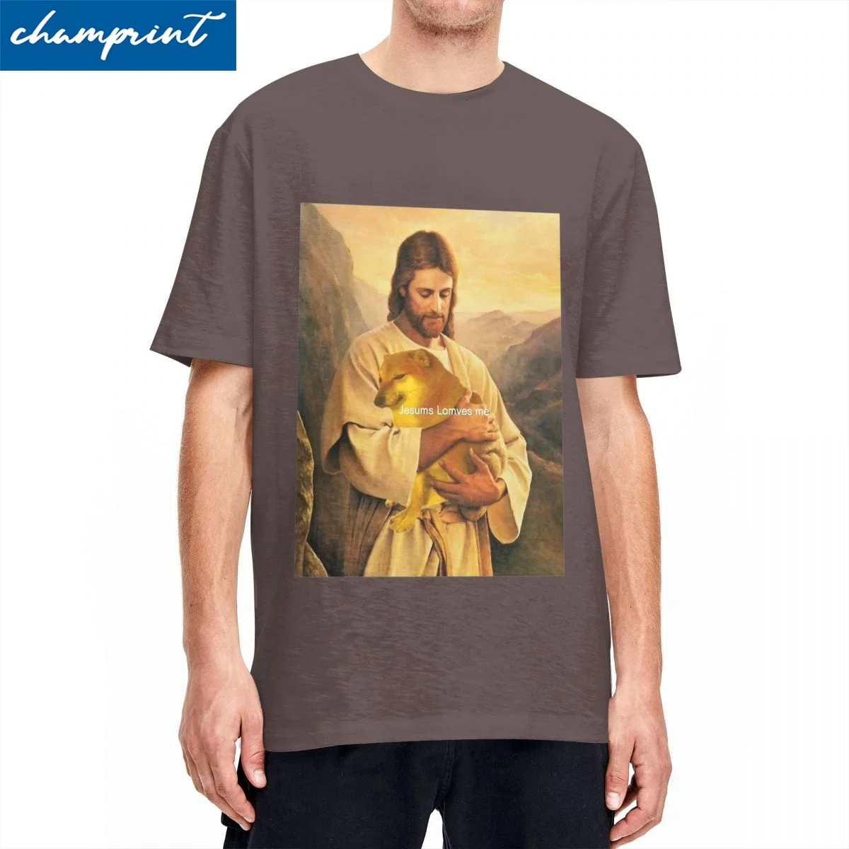 Camisetas-De-Cheems-Jes-s-para-hombres-y-mujeres-Camiseta-de-algod-n ...