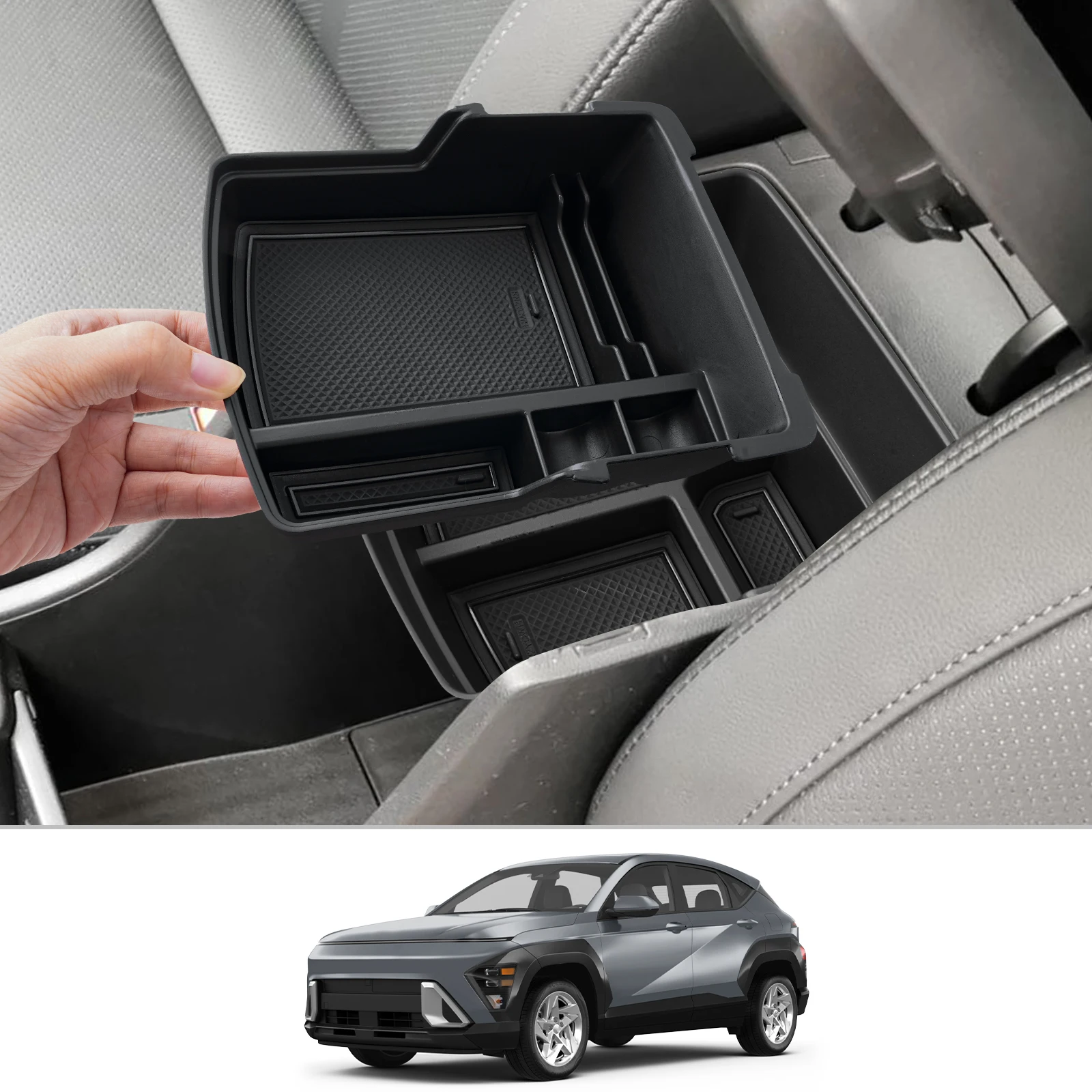 RUIYA-Car-Armrest-Box-Storage-for-Hyundai-Kona-SX2-2024-2025-2026 ...