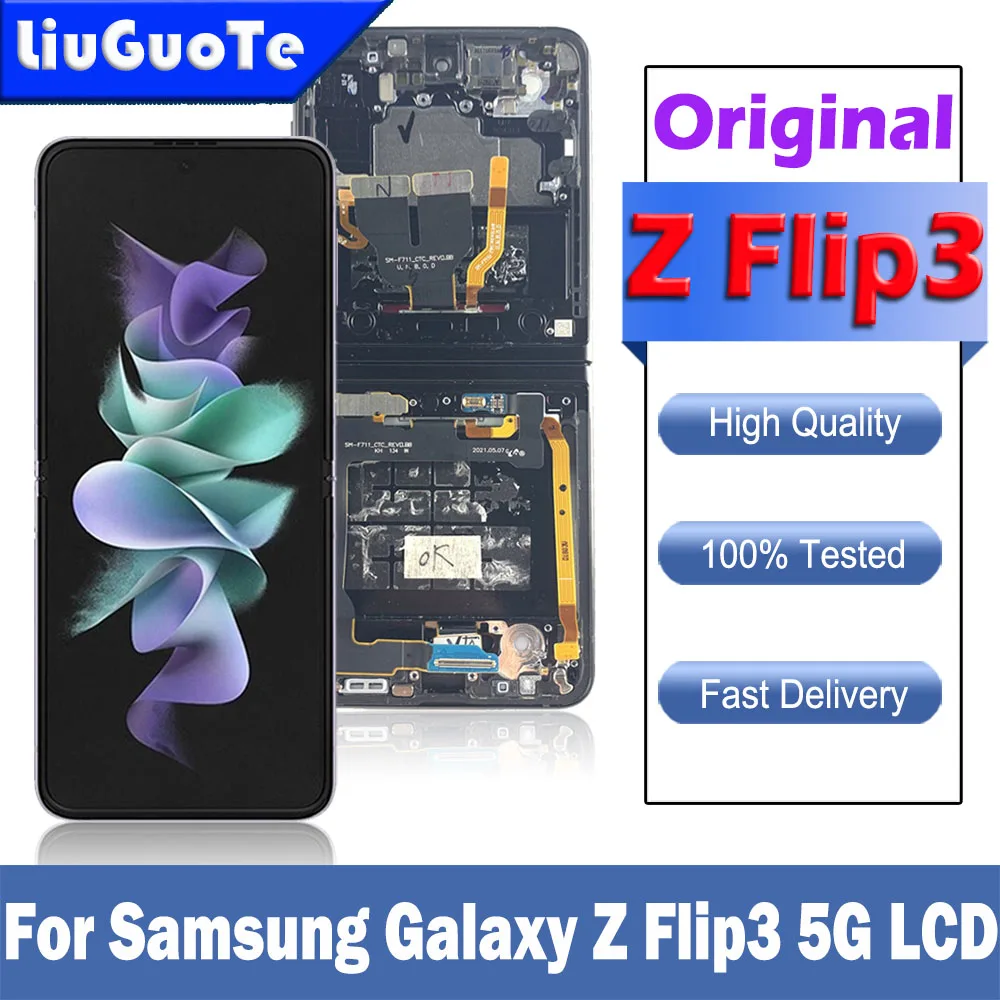 Pantalla LCD Original de 6,7 pulgadas para Samsung Galaxy Z Flip3 5G ...