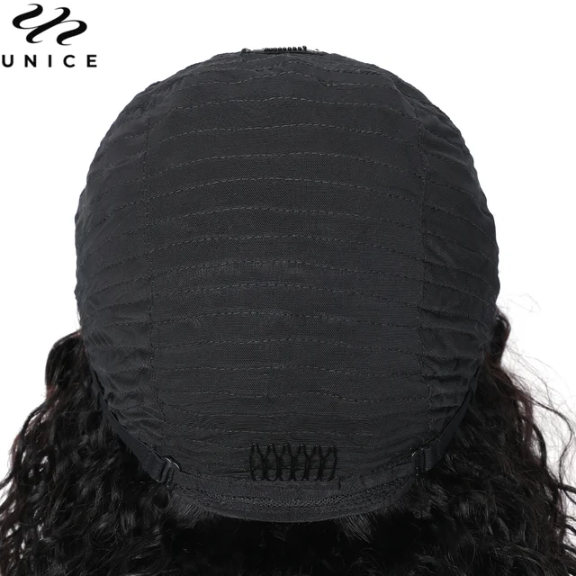 UNice Hair V Part Wig Human Hair Open Cap New U Part Wig Peruvian Body ...