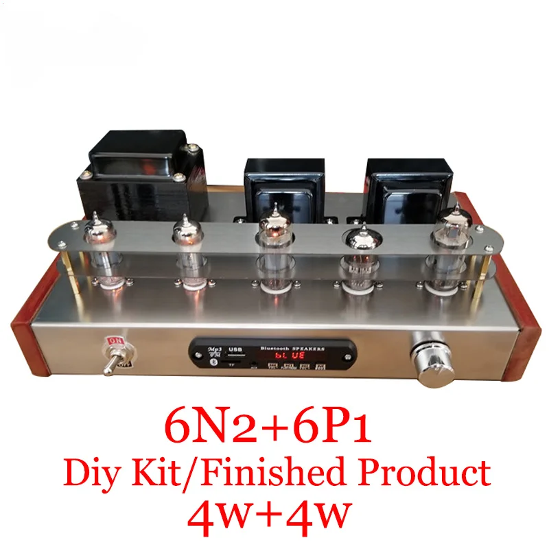 스카이 오디오 6n2 6p1 진공관 앰프 Diy 키트 Hifi 클래스 A 오디오 앰프, 고출력 4w x 2 블루투스 5.0 ...