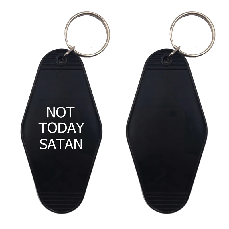 Not-Today-Satan-HOTEL-KeyChain-Keyring-Tag-Key-Chains-TV-Show-Office ...
