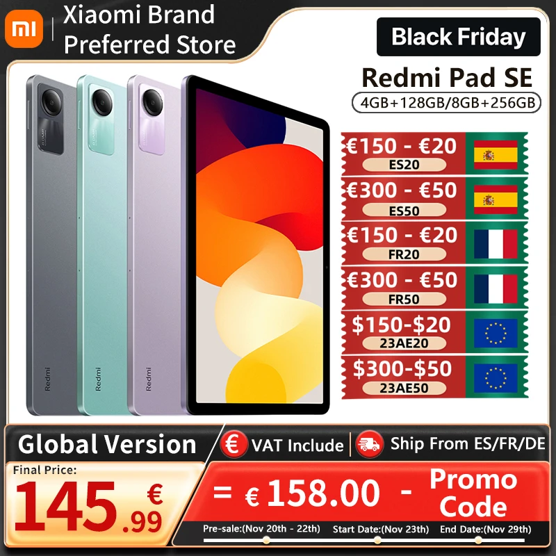 Xiaomi-Tableta-Redmi-Pad-SE-Mi-versi-n-Global-4GB-128GB-Snapdragon-680 ...